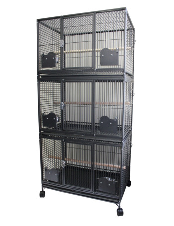 Triple Stacked Parrot Breeding Cage | Petsfella.com